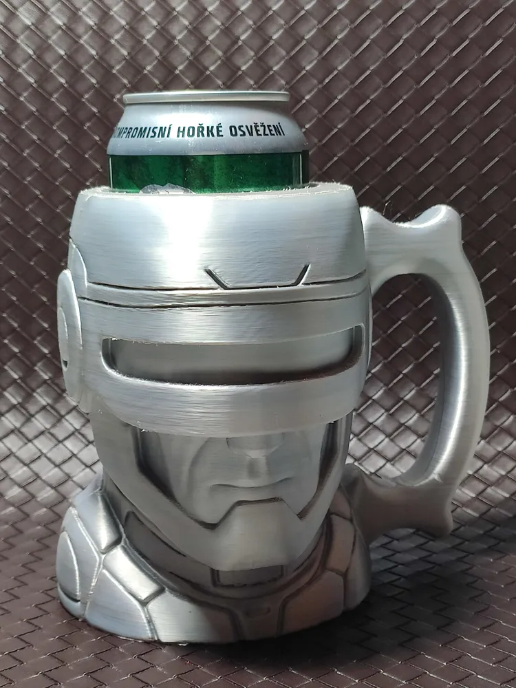 Robocop - Can Holder / Beer mug - Free 3D Print Model - MakerWorld