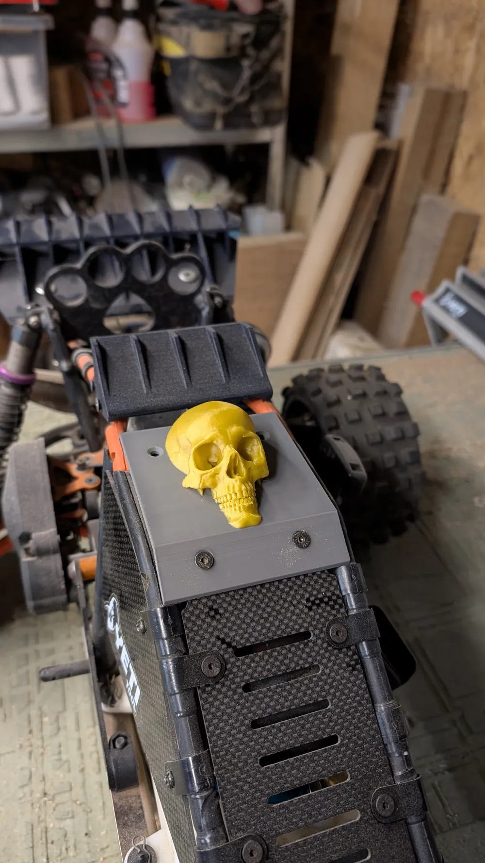 HPI Baja upper cage plate with skull decoration by modest.workshop ...