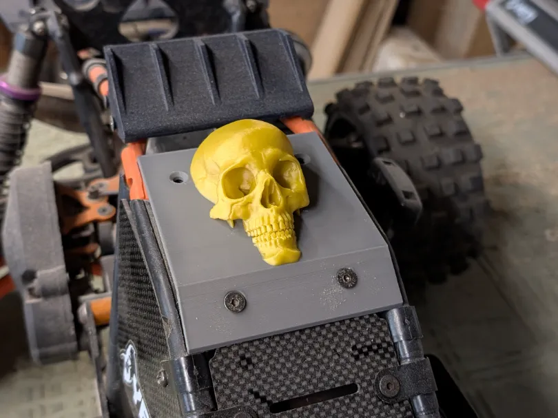 HPI Baja upper cage plate with skull decoration by modest.workshop ...