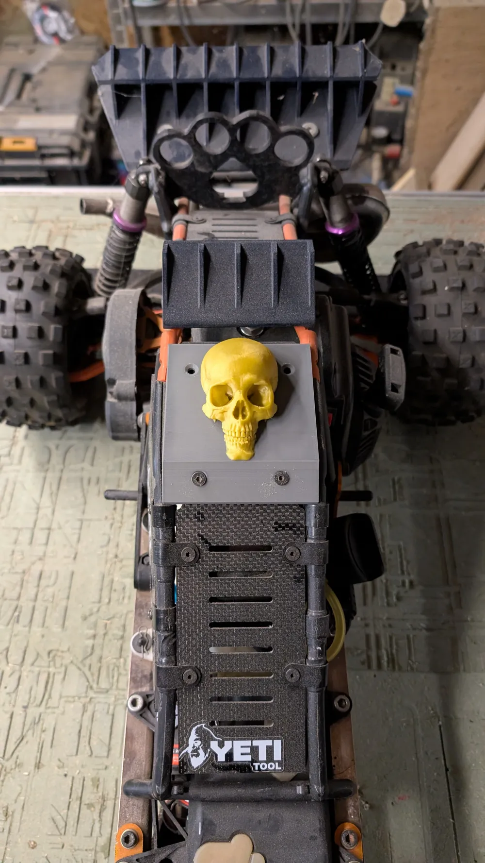 HPI Baja upper cage plate with skull decoration by modest.workshop ...