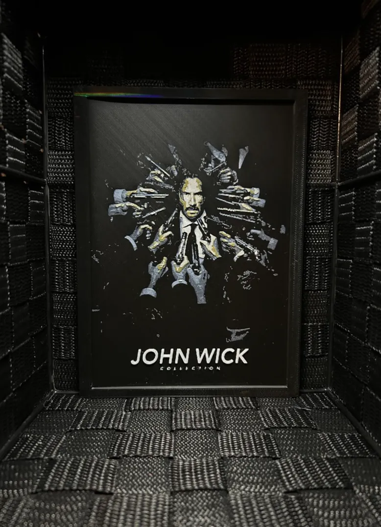 Hueforge Movie Poster - John Wick Collection - by JoDau MakerWorld: Download Free 3D Models