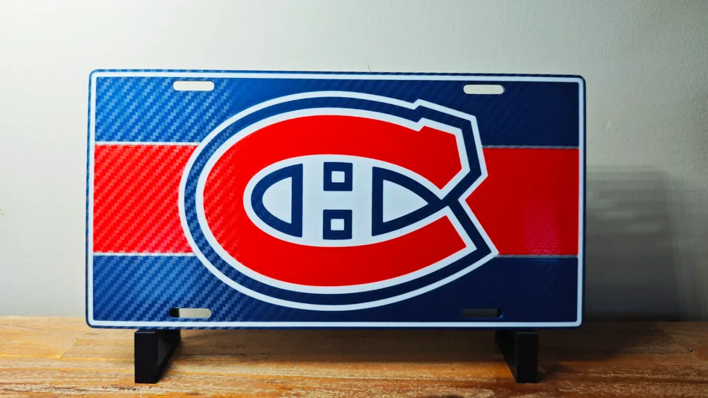 NHL Team License Plate – Montreal Canadiens - Free 3D Print Model ...