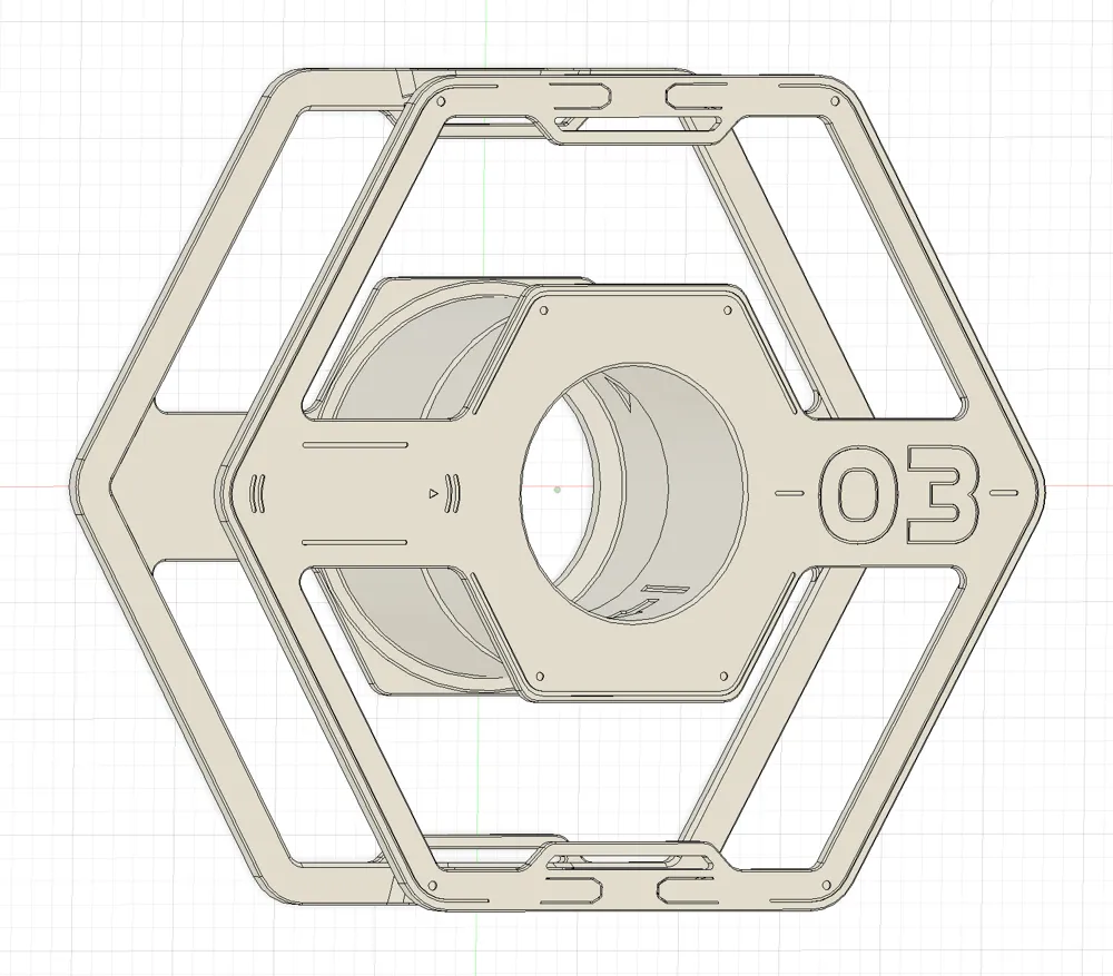 Bambu Lab Spool HEXAGON 03 Remixed by keiichi.ikari MakerWorld ...