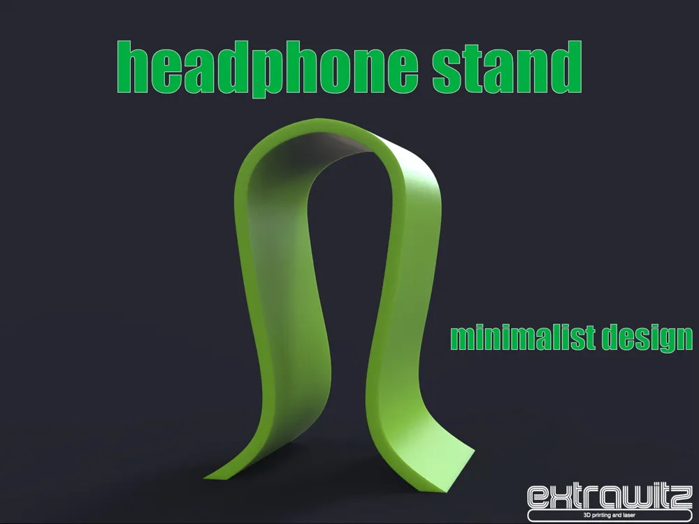 minimalist design headphone stand by extrawitz - MakerWorld