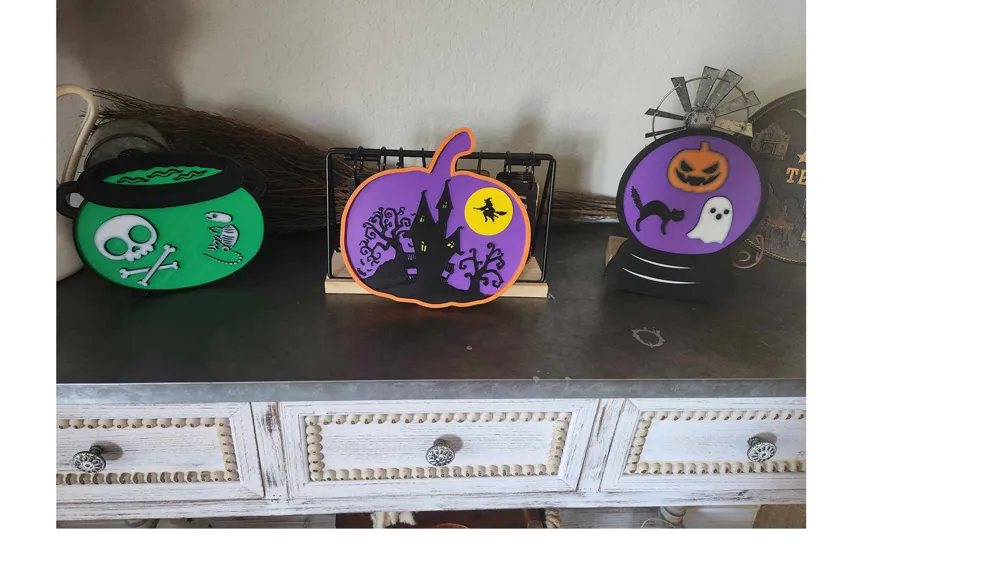 Witch Scenery Halloween Wall Art -Pumpkin wall art by Salvadori ...