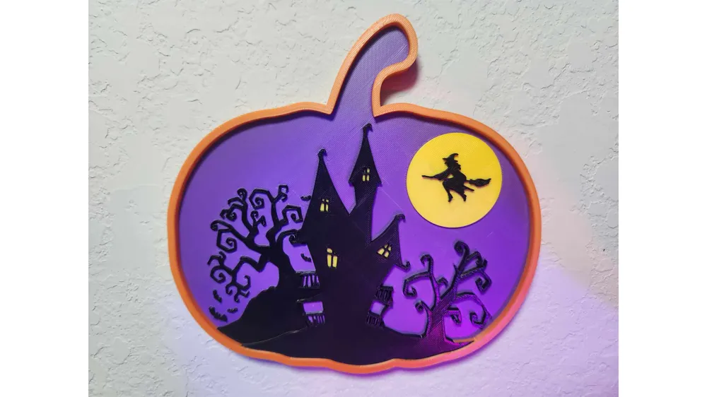 Witch Scenery Halloween Wall Art -Pumpkin wall art by Salvadori ...
