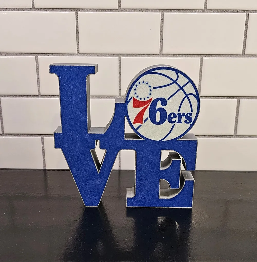 Philadelphia 76ers Love Sign by chrsrbz MakerWorld: Download Free 3D Models