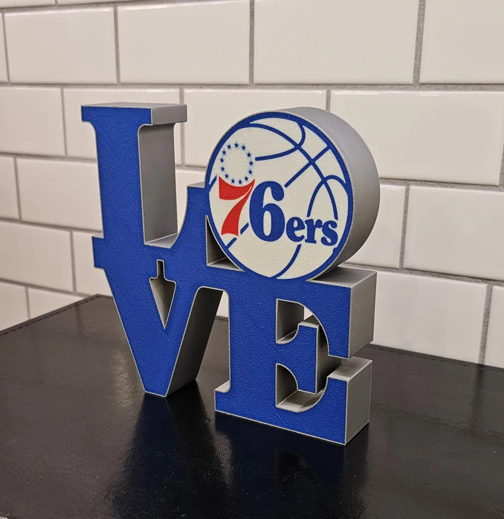 Philadelphia 76ers Love Sign by chrsrbz MakerWorld: Download Free 3D Models