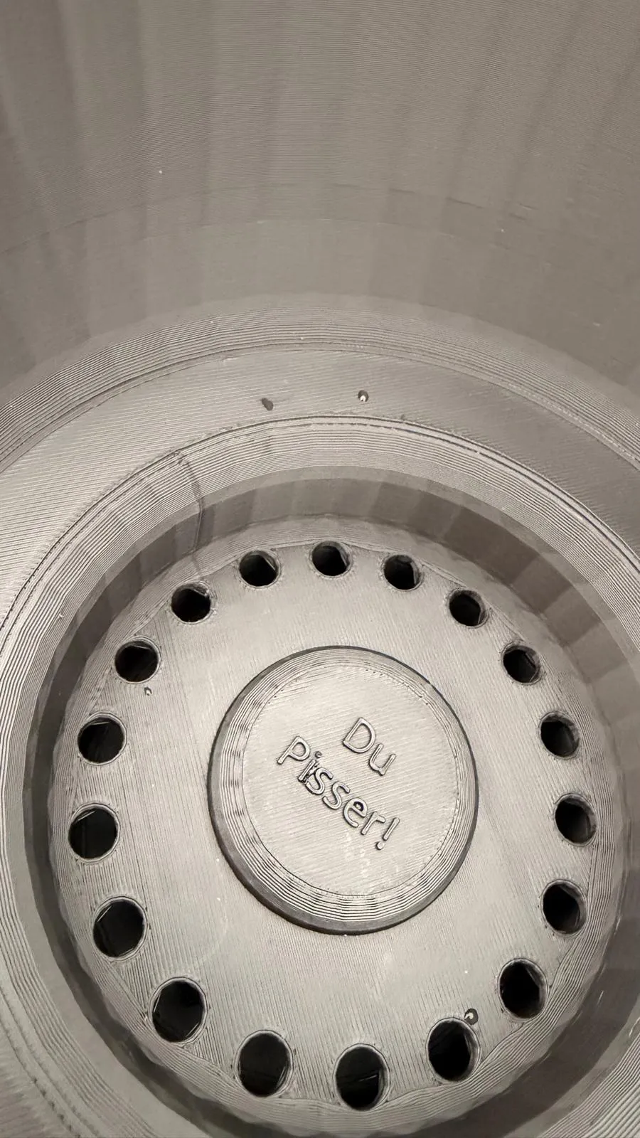 Construction site urinal with siphon Ø110 mm drain pipe - Free 3D Print ...
