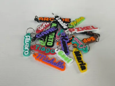 Customizable name keychain with border by Alberto Nicás MakerWorld ...