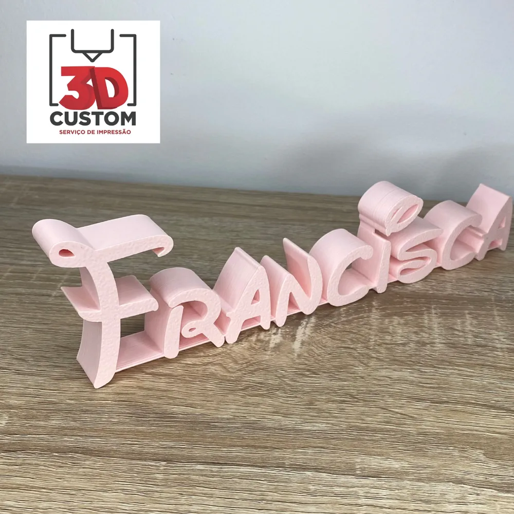 Female name plates - Disney font style by 3Dcustom.pt MakerWorld ...