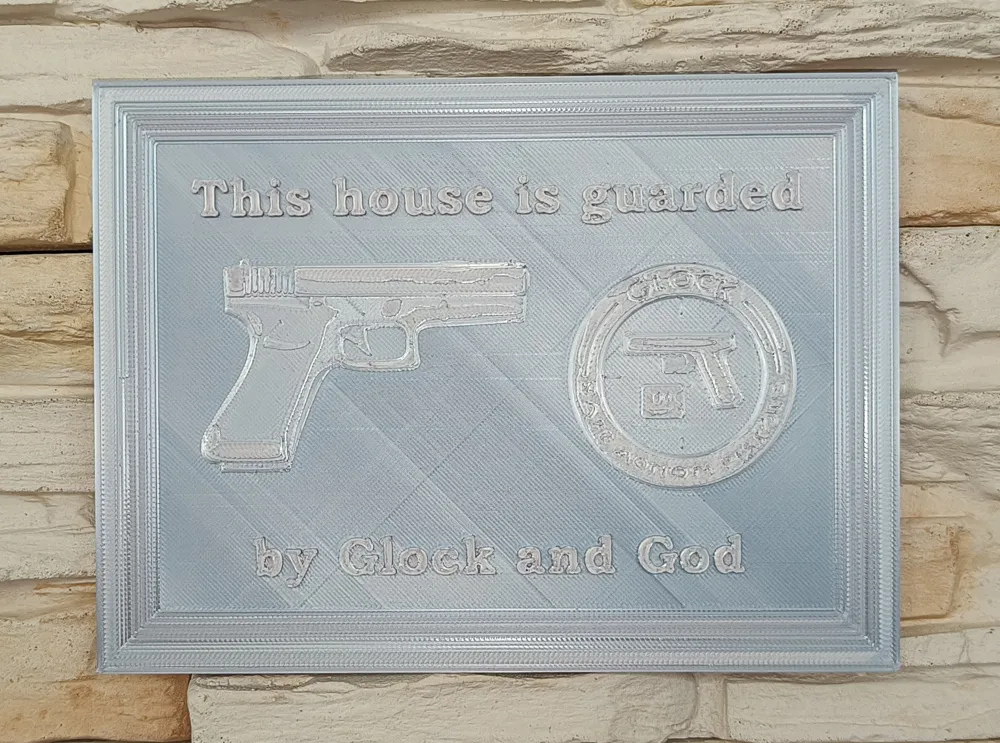 Warning Sign - GLOCK - Free 3D Print Model - MakerWorld