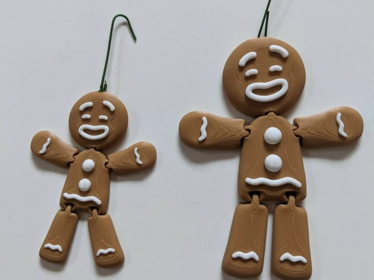 flexible articulated gingerbread man - Free 3D Print Model - MakerWorld
