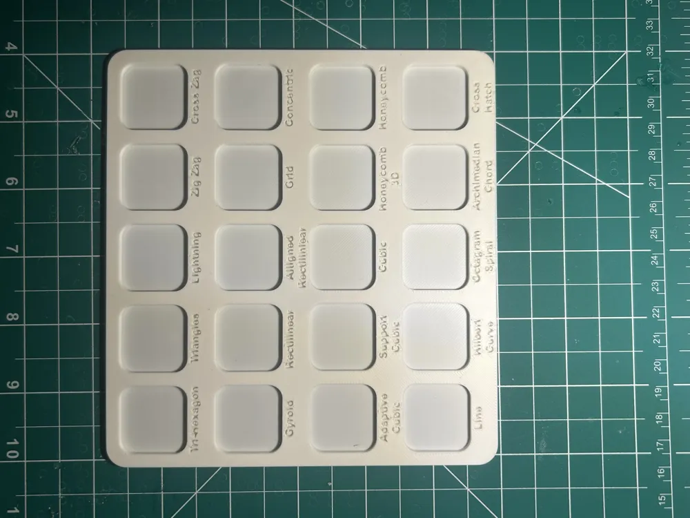 Bambu Labs Infill Examples - Free 3D Print Model - MakerWorld