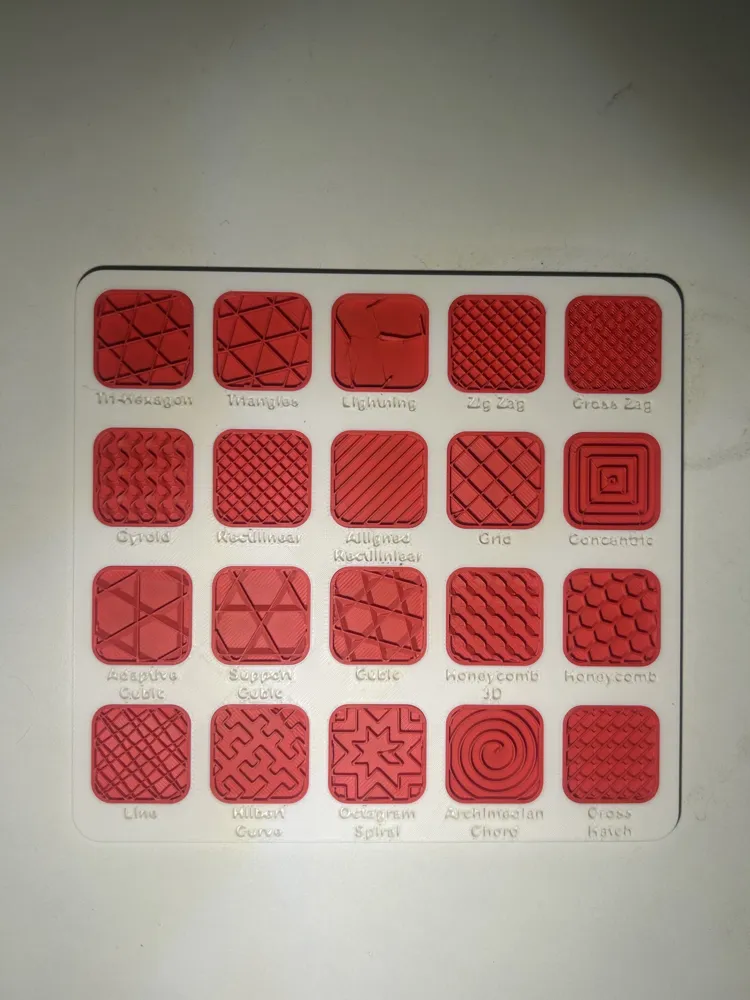 Bambu Labs Infill Examples - Free 3D Print Model - MakerWorld