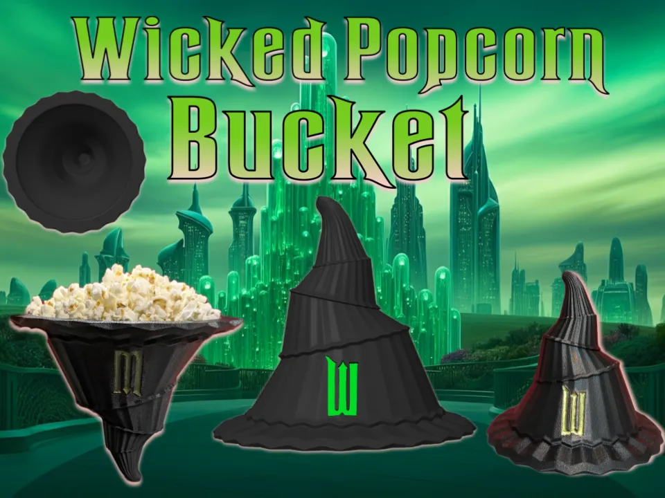 Wicked Popcorn Bucket by Austin314 MakerWorld: Download Free 3D Models