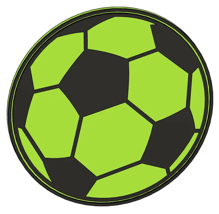 Soccer ball coaster by CustomCreations - MakerWorld