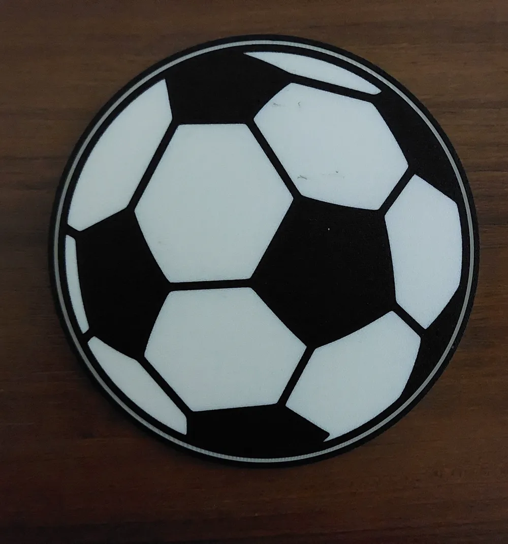 Soccer ball coaster by CustomCreations - MakerWorld