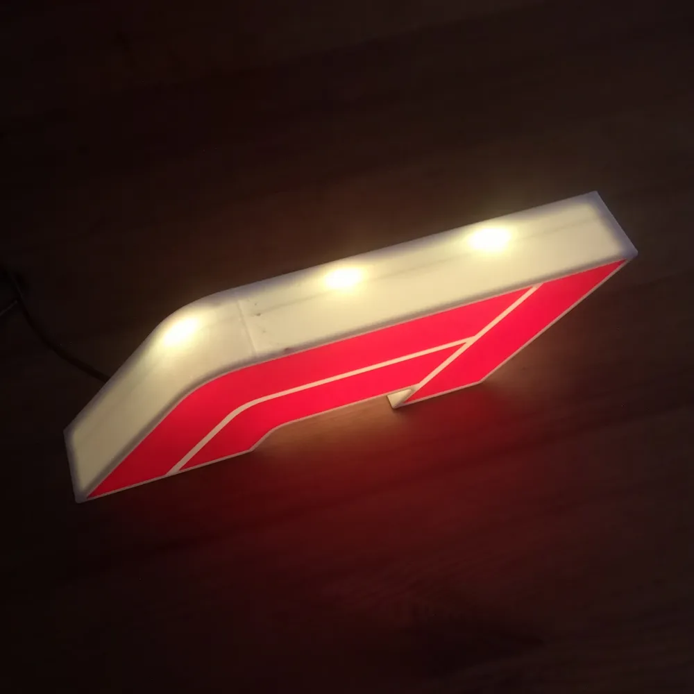 Formula 1 Logo Lightbox - Free 3D Print Model - MakerWorld