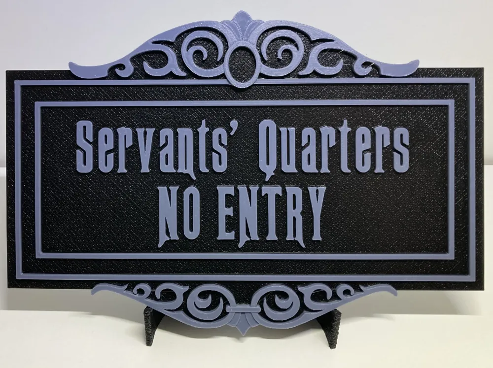 Haunted Mansion - Servants Quarters No Entry Sign by warrell72 ...
