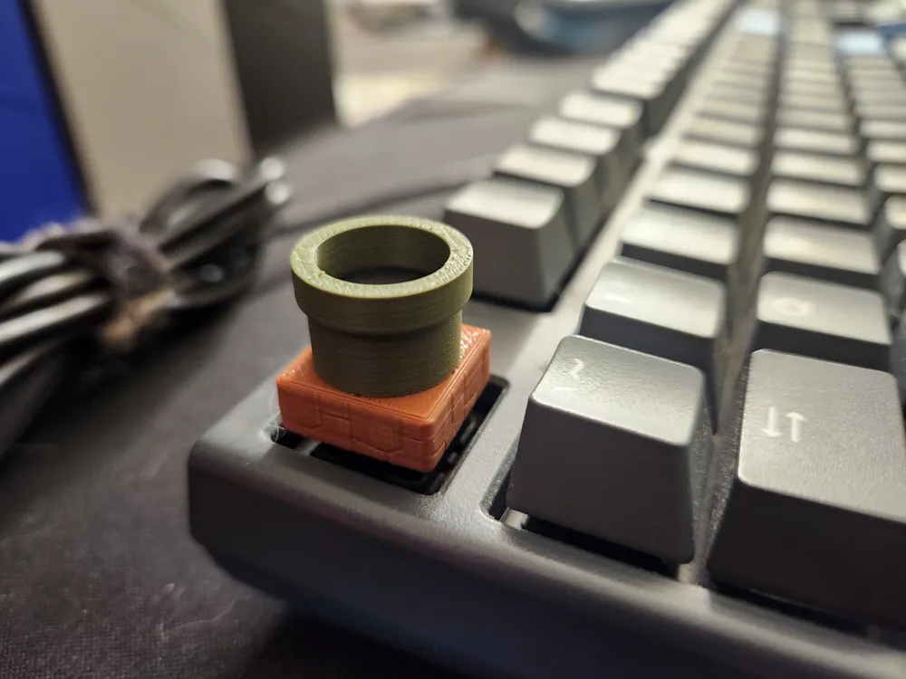 Mario Pipe Keycap - Free 3D Print Model - MakerWorld