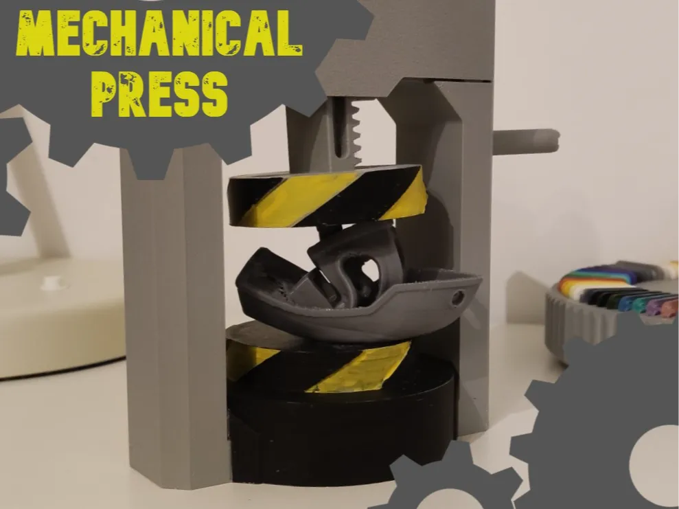 Mini Mechanical Press by Nisse Huygens MakerWorld: Download Free 3D Models