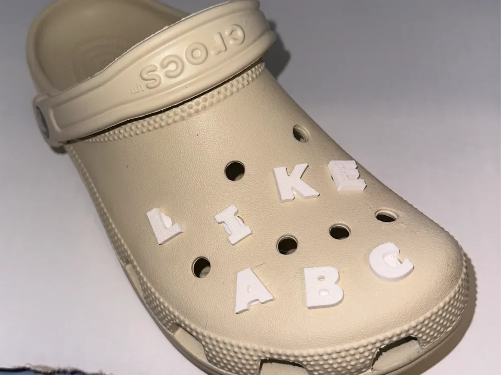 Alphabet jibbitz by Tuckobear - MakerWorld