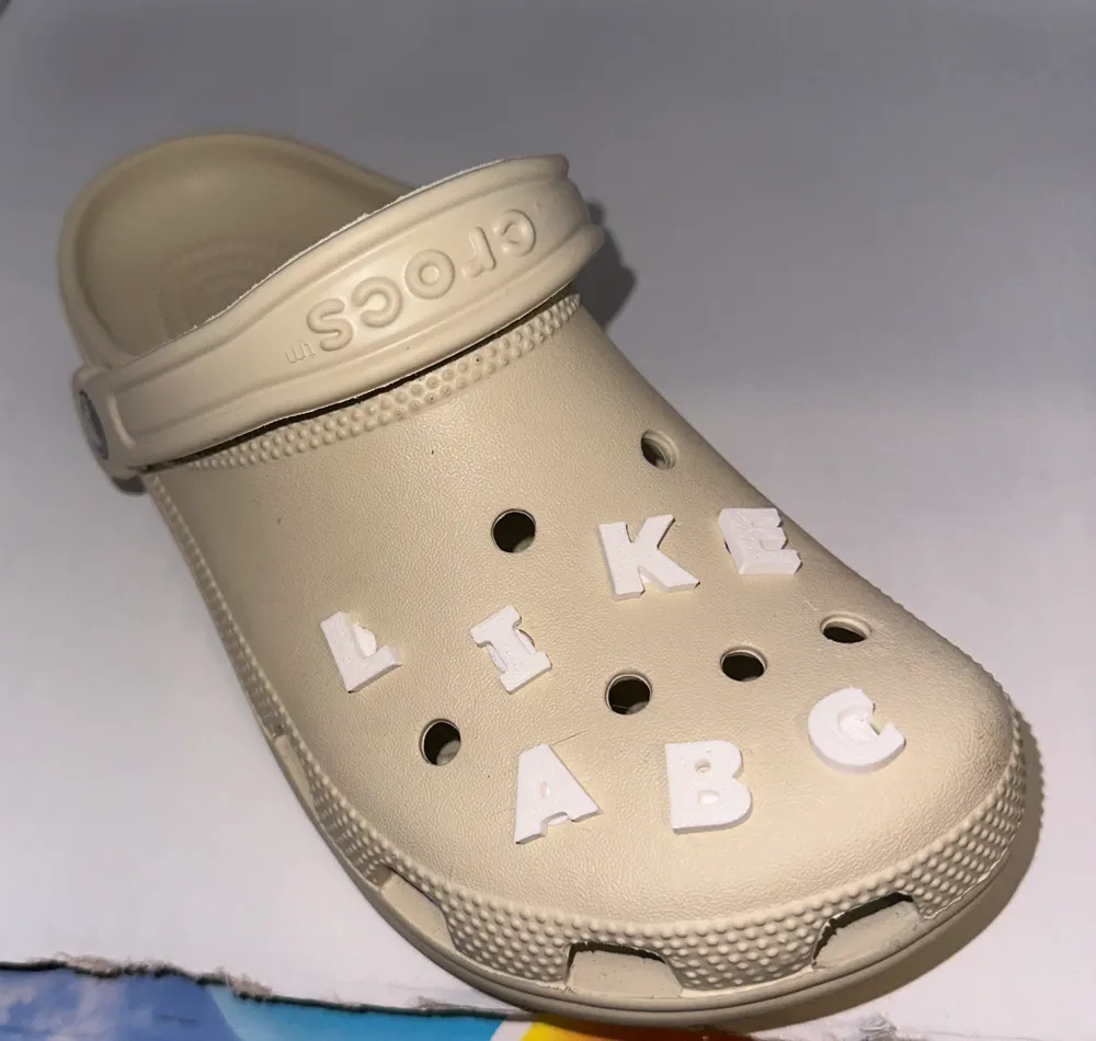 Alphabet jibbitz by Tuckobear - MakerWorld