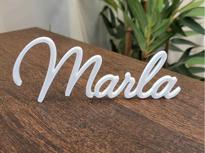 3D Printable Name Display (Marla) by G_Kostas MakerWorld: Download Free ...