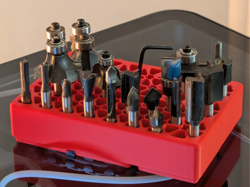 Gridfinity fräsbitshållare - Gratis 3D utskrifts modell - MakerWorld