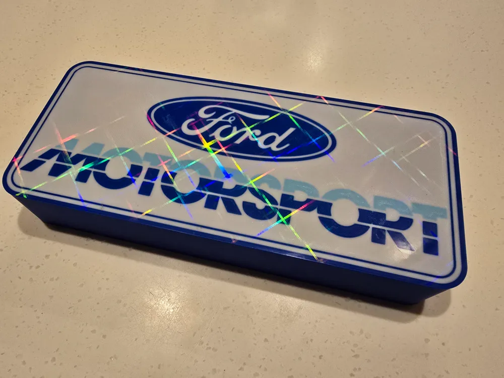 Retro Ford Motorsport Lightbox Sign by Phalanx - MakerWorld
