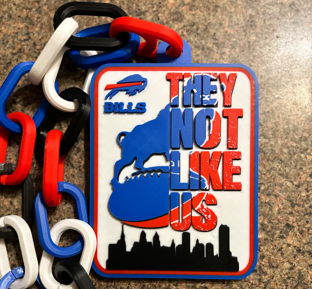 Buffalo Bills They Not Like Us Oversized Logo by Hamilton’s Custom ...