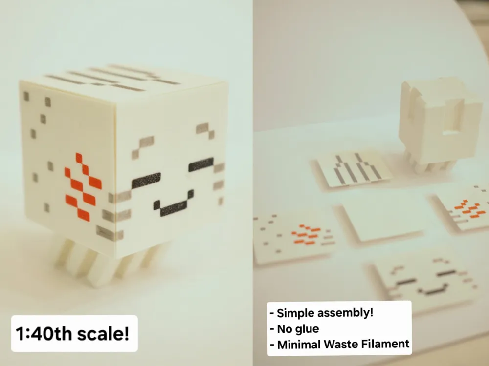 Minecraft Ghastling (1:40th Scale) by Tyron_Makes_Stuff MakerWorld ...