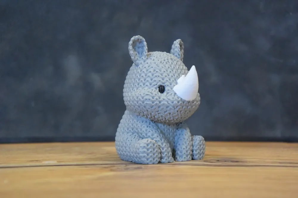Knitted Rhino by Smoggy3D - MakerWorld