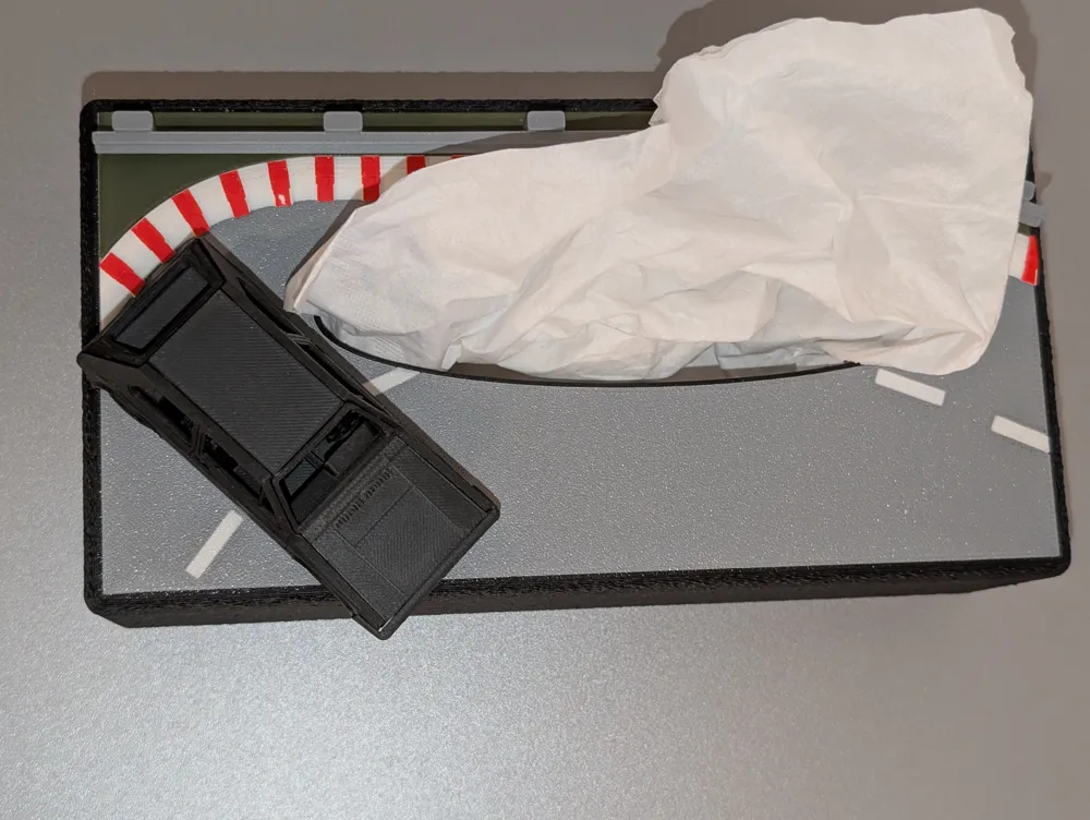 Drift Car Tissue Box - Free 3D Print Model - MakerWorld