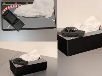 Drift Car Tissue Box - Free 3D Print Model - MakerWorld