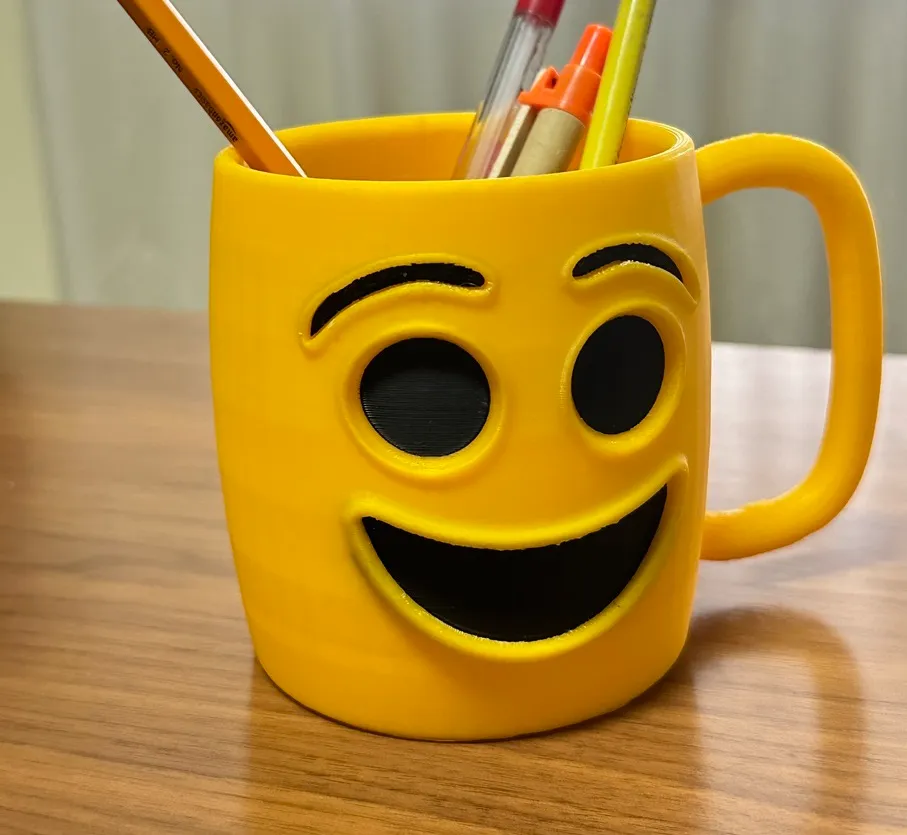 Funny Emoji Mug by 3DPrintable.art - MakerWorld