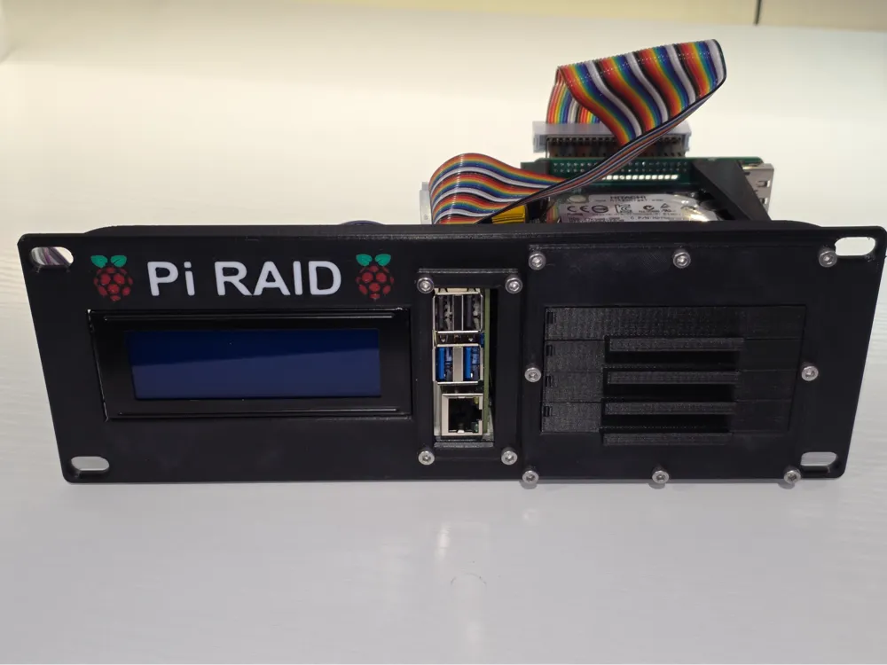 Pi RAID - 10-Inch Mini Rack for Raspberry Pi 5 and Radxa PENTA SATA HAT ...
