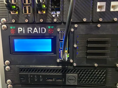 Pi RAID - 10" Rack Pi 5 NAS - Radxa PENTA Sata Hat by NPD MakerWorld ...