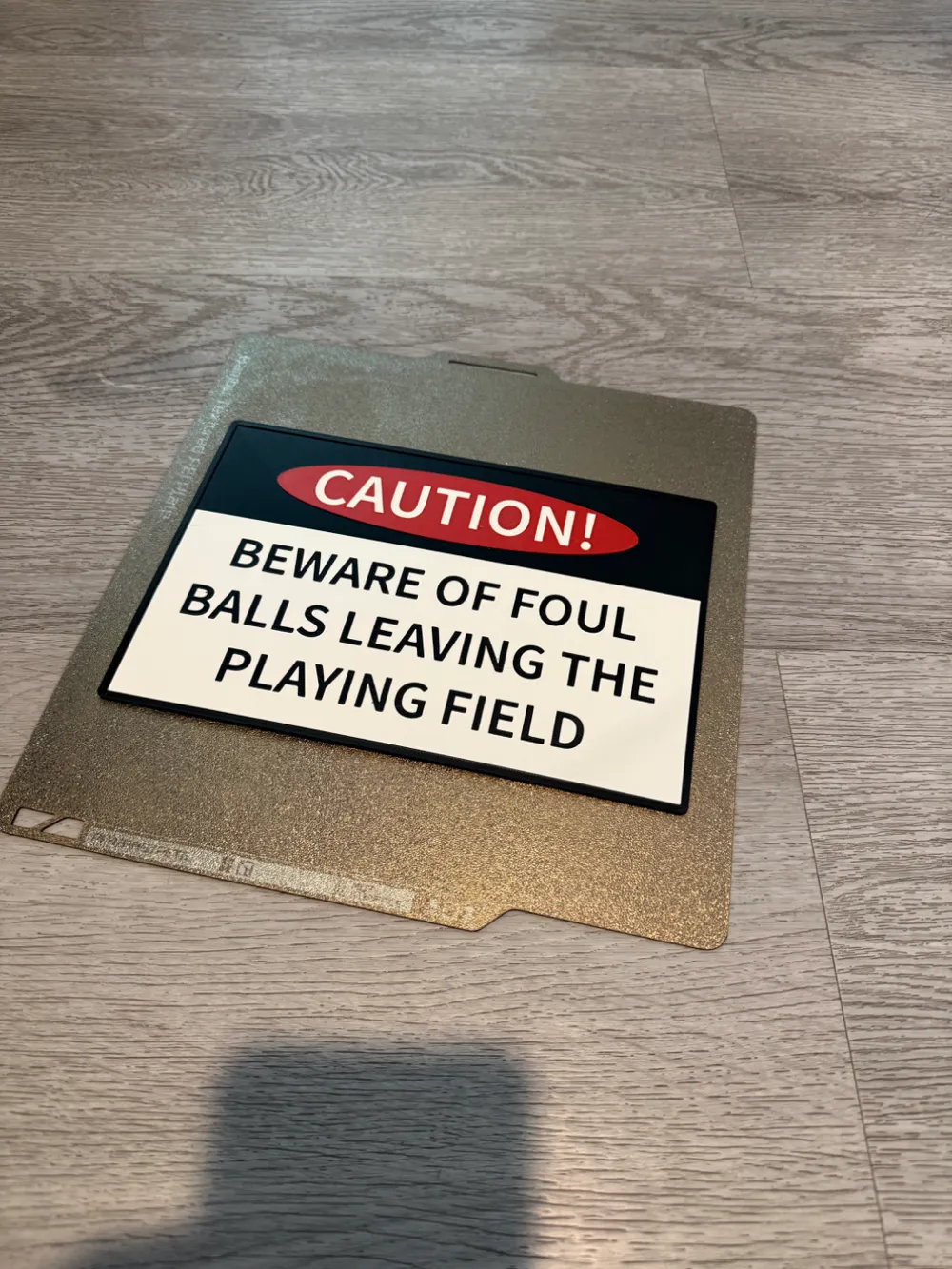 FOUL BALL WARNING by BlueKnightLV - MakerWorld