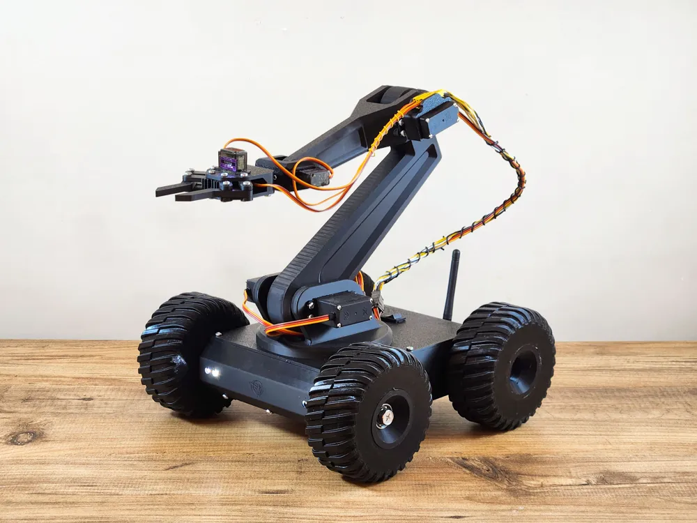 RC Rover with Robot Arm 6 DOF by Emre Kalem MakerWorld: Download Free 3D Models