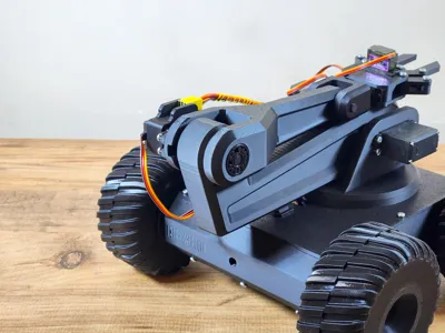 RC Rover with Robot Arm 6 DOF by Emre Kalem MakerWorld: Download Free ...
