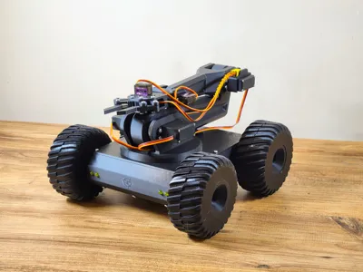 RC Rover with Robot Arm 6 DOF by Emre Kalem MakerWorld: Download Free ...