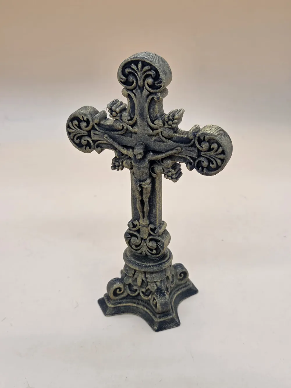 Ornamental Crucifix Baroque Cross - Free 3D Print Model - MakerWorld
