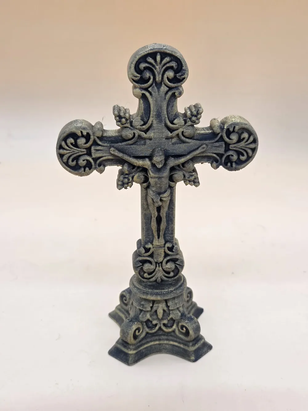 Ornamental Crucifix Baroque Cross - Free 3D Print Model - MakerWorld