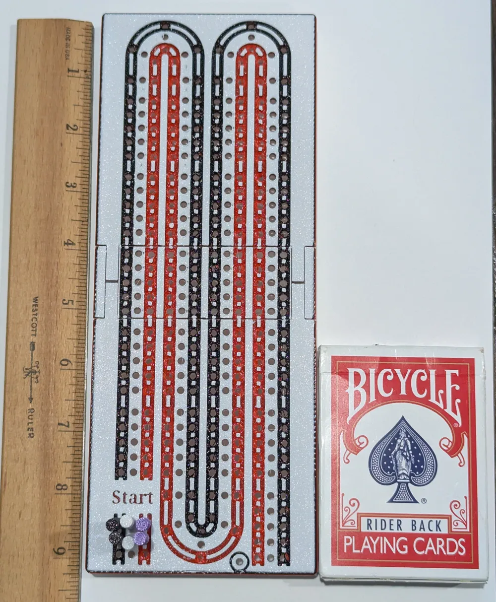 Foldable Crib (Cribbage) Board - Free 3D Print Model - MakerWorld