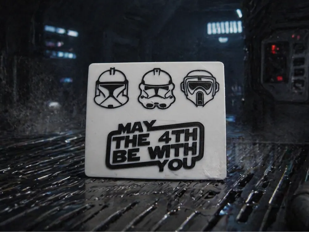 May the 4th be with you star wars fast sign funny - Free 3D Print Model ...