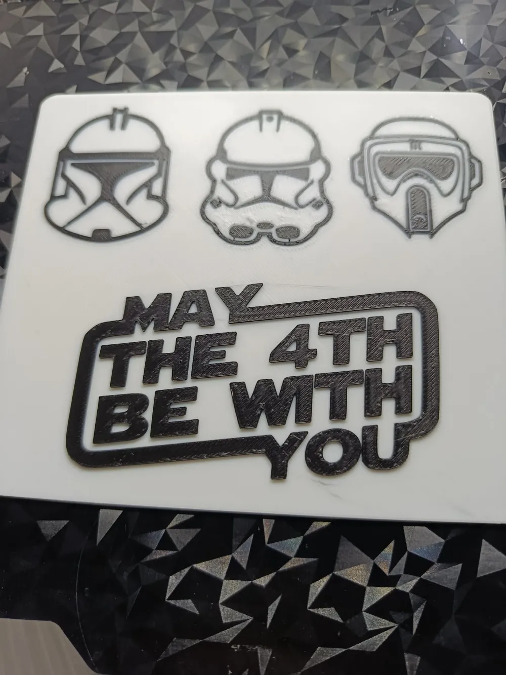 May the 4th be with you star wars fast sign funny - Free 3D Print Model ...