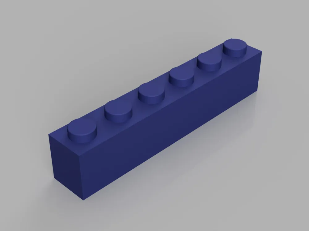 Lego Brick 1x6 V3 by Gimmy3D - MakerWorld