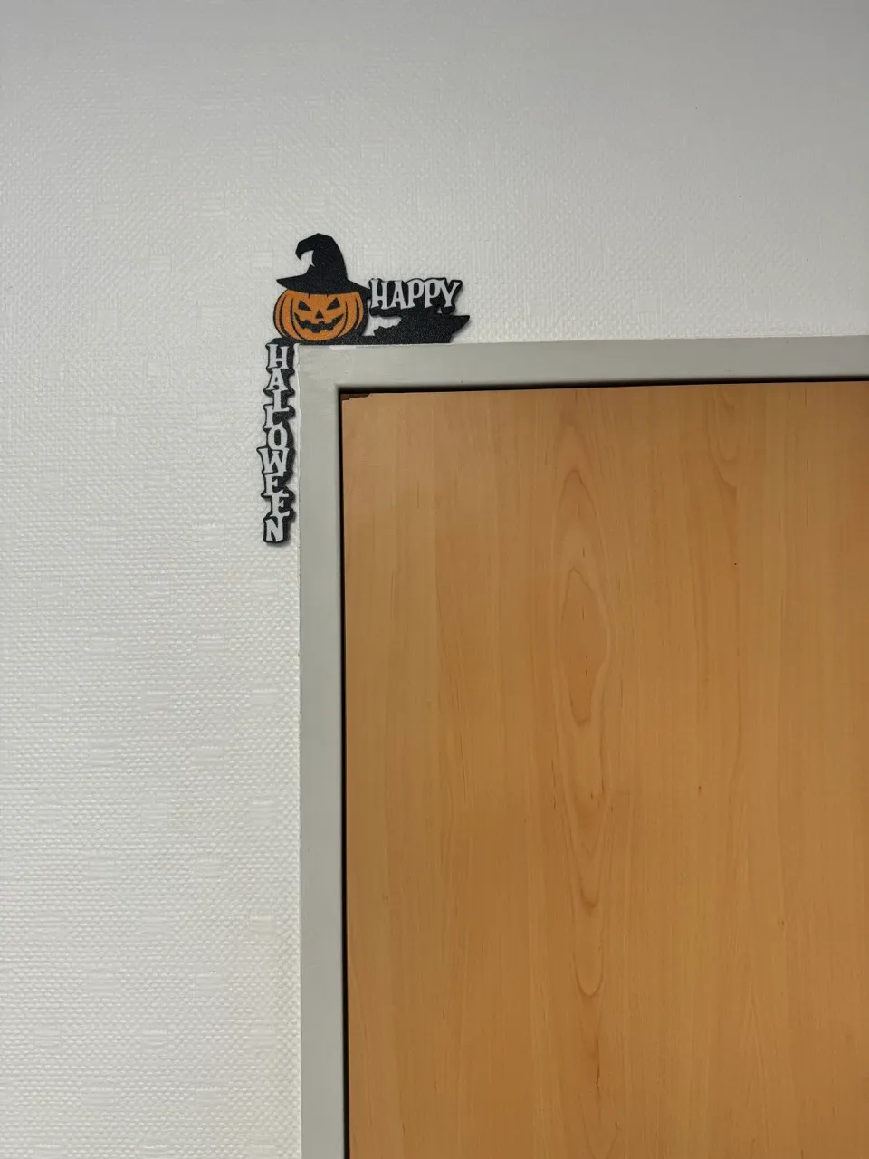 Door decor Happy Halloween pumpkin by G3dFactory - MakerWorld